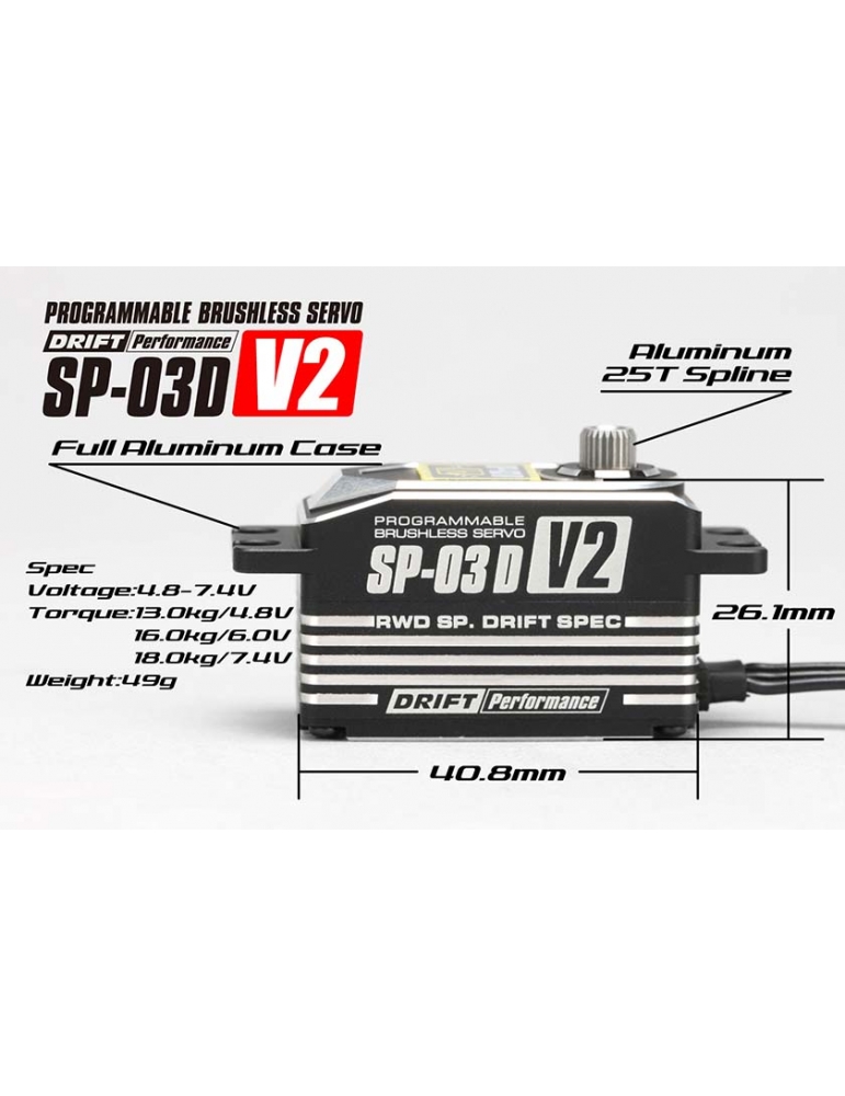 Yokomo SP-03D V2 (drift Spec / 18.0kg / 7.4V) brushless servo