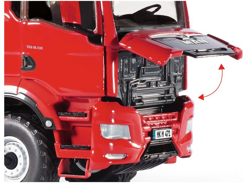 Wiking MAN TGS 2 1:32 red | cyborgshop.lt