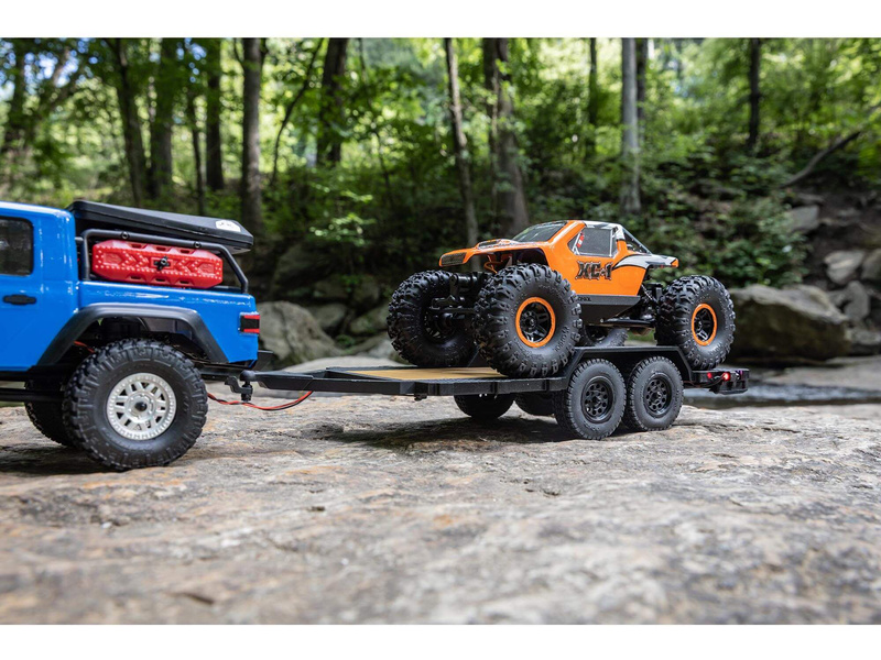Axial SCX24 Flat Bed Vehicle Trailer with LED