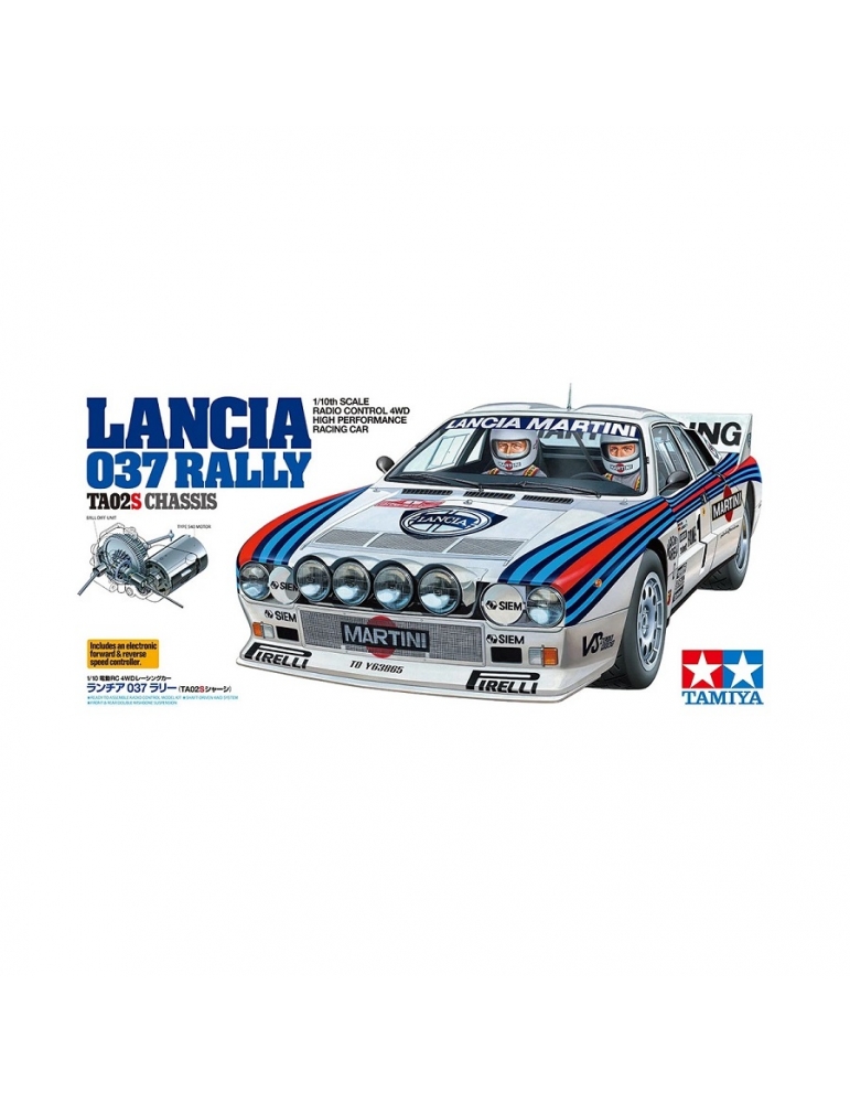 Tamiya 58654 Lancia 037 Rally TA-02S rinkinys | cyborgshop.lt