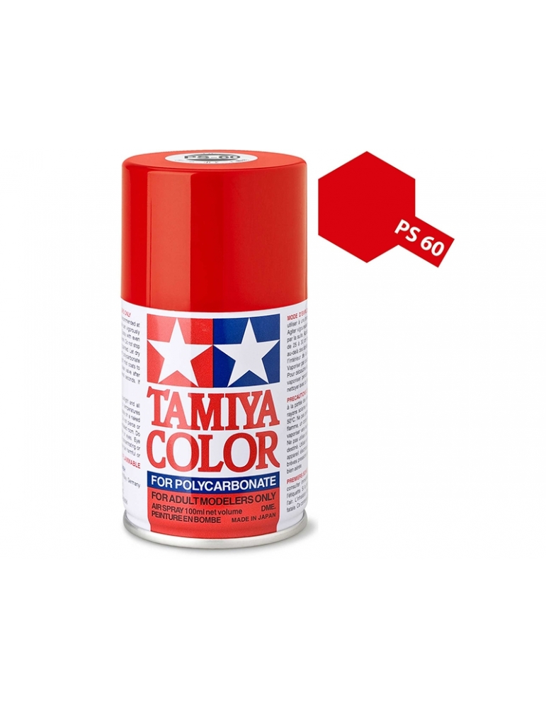 Tamiya Lexan purškiami dažai - Bright Mica Red PS-60 | cyborgshop.lt