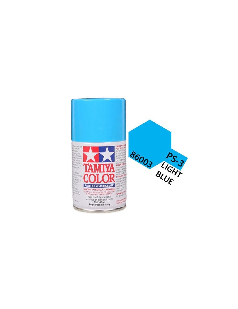 Tamiya Lexan purškiami dažai - Light blue, PS-3 | cyborgshop.lt