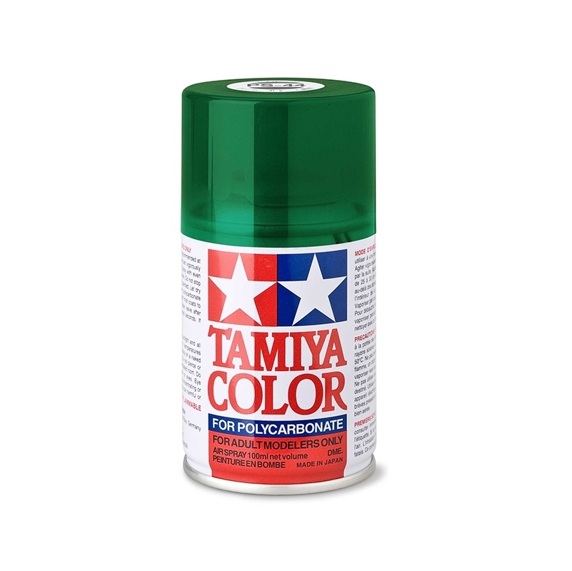 Tamiya PS-44 dažai Translucent Green RC kėbulams | CyborgShop