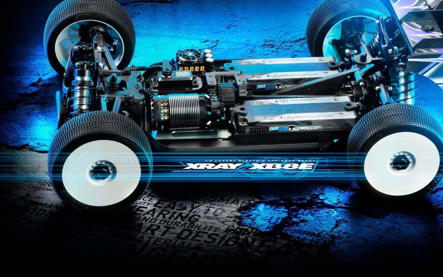 Xray XB8E'24 Luxurious 1:8 Racing Electric Buggy KIT | cyborgshop.lt