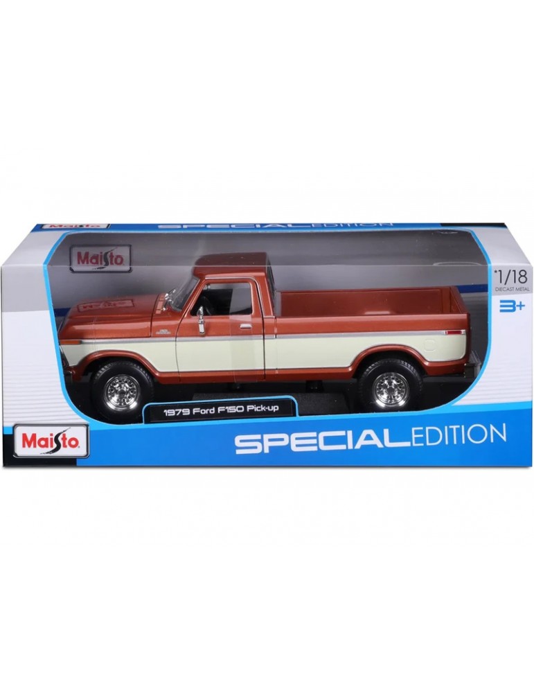 Maisto Ford F150 Pick-up 1979 1:18 metal za brown
