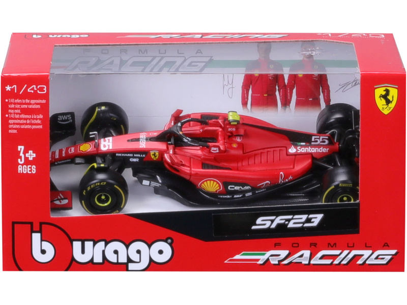 Bburago Ferrari SF-23 1:43 55 Sainz
