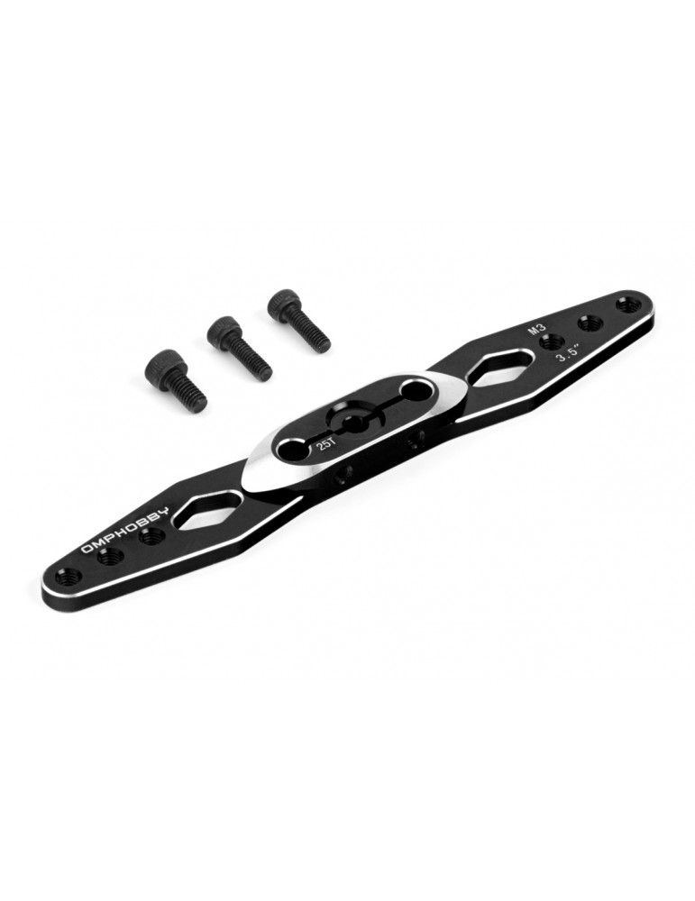 Servo arm Double 89mm (3,5") 25teeth M3 - black