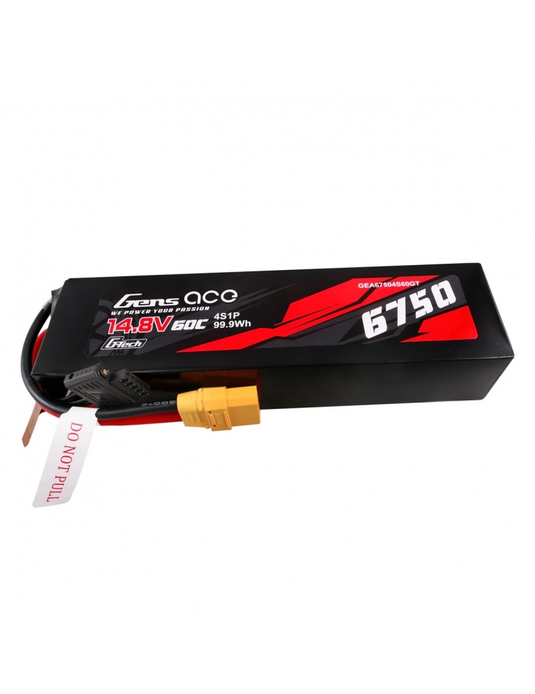 Akumuliatorius LiPo 4S 14.8V 6750mAh 60C XT90 – Gens ace | CyborgShop