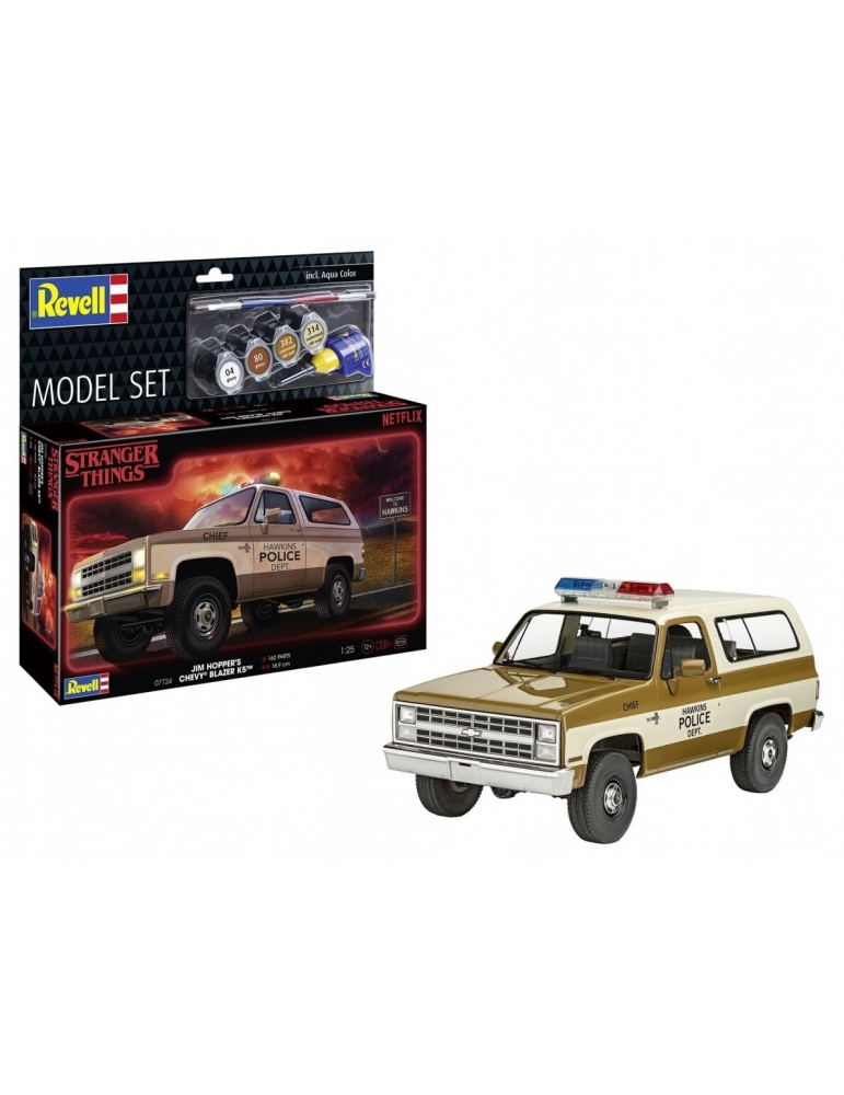 Stranger Things Chevy K5 Blazer modeliukas 1/25 – Revell 67724 | CyborgShop