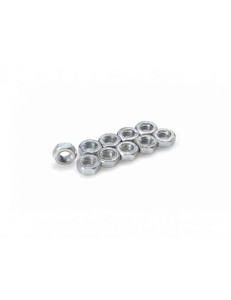 Nut M4 Galvanized Steel (10)