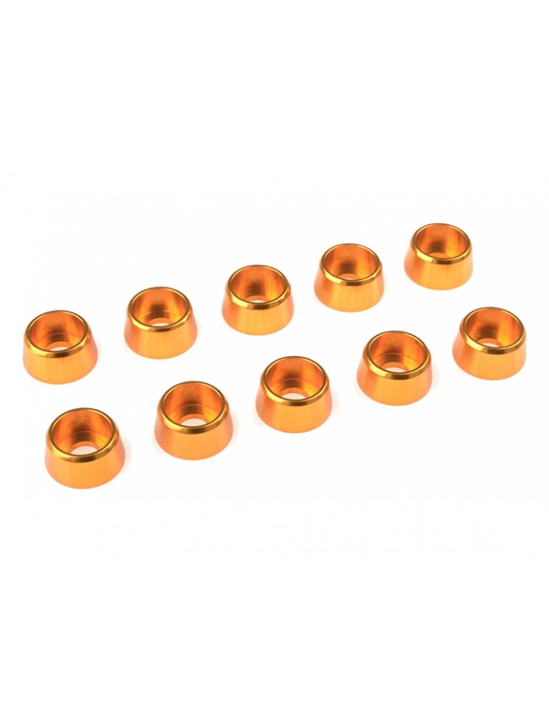 Washer for M4 Socket Head Screws OD 10mm Aluminium Gold (10)