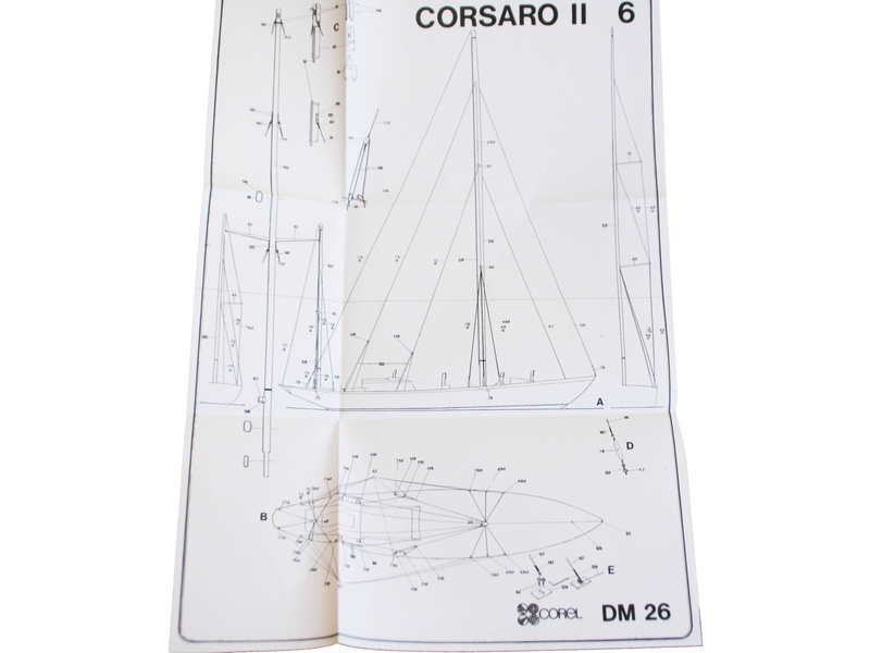 COREL Corsaro II sailing boat 1:24 kit