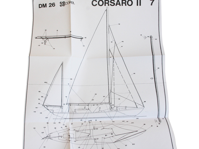 COREL Corsaro II sailing boat 1:24 kit