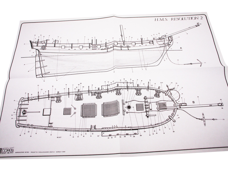COREL H.M.S. Resolution 1700 1:50 kit