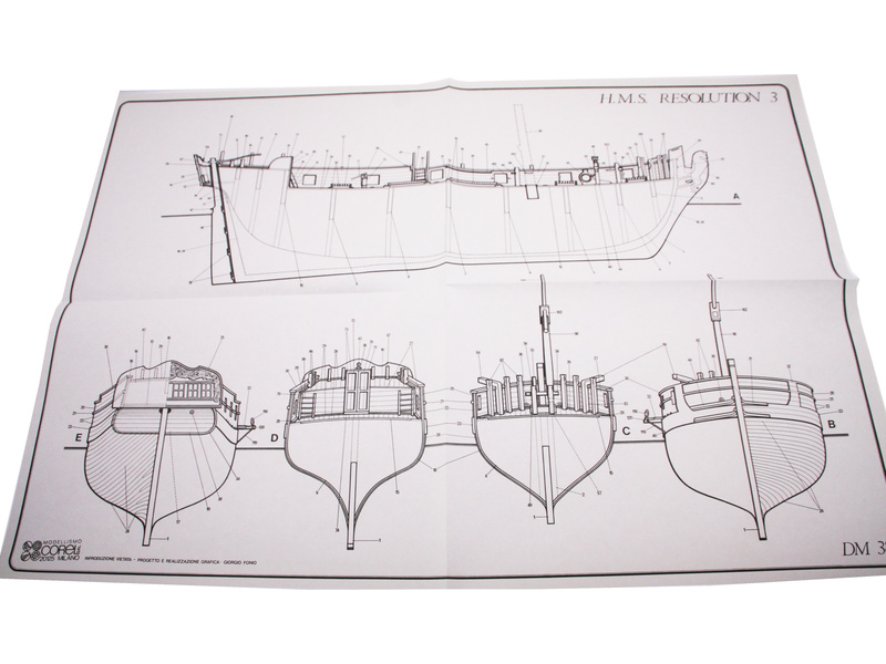 COREL H.M.S. Resolution 1700 1:50 kit