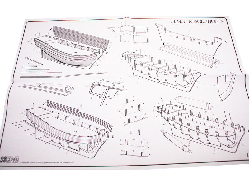 COREL H.M.S. Resolution 1700 1:50 kit