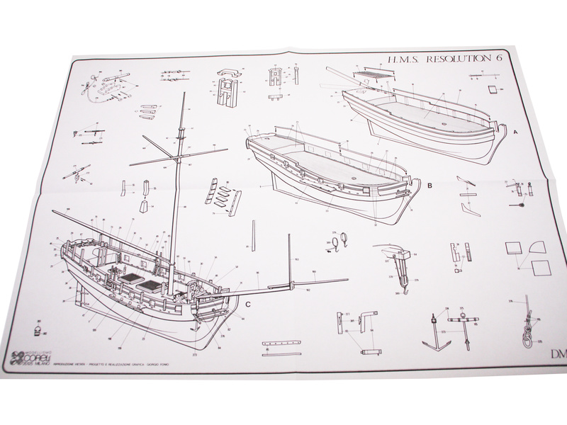 COREL H.M.S. Resolution 1700 1:50 kit