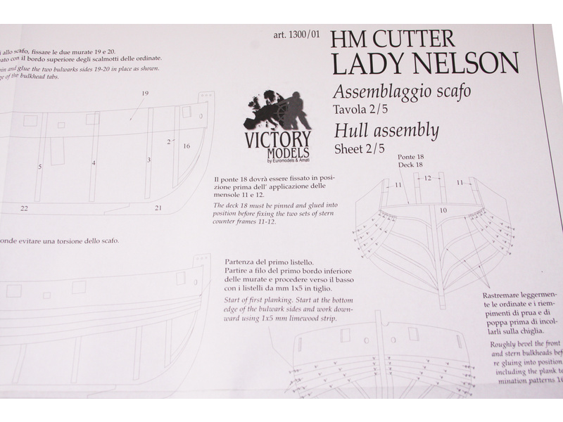 VICTORY MODELS Lady Nelson 1:64 kit