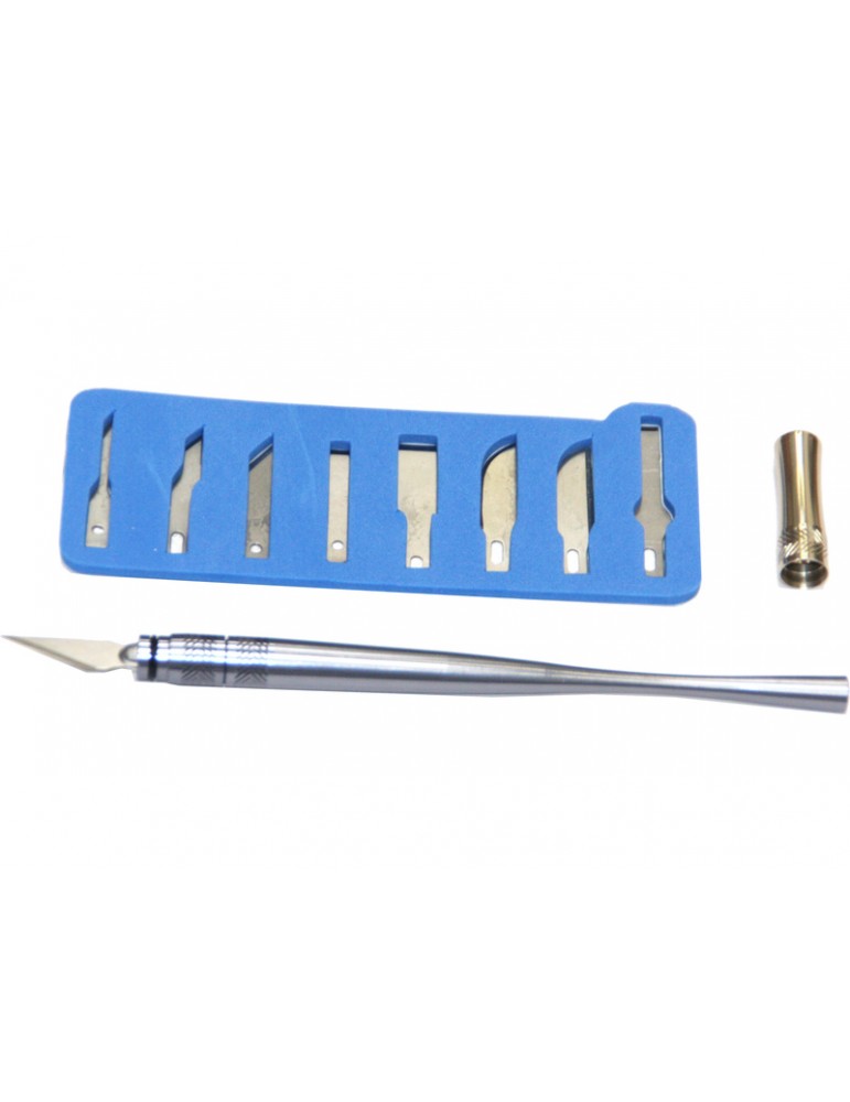 Modeling Knife with cap and set of blades