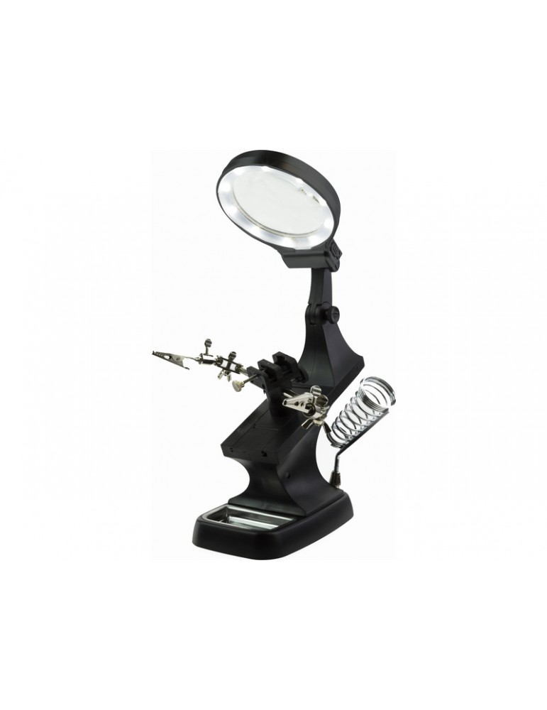 Modelcraft Helping Hands, LED Magnifier Workstation