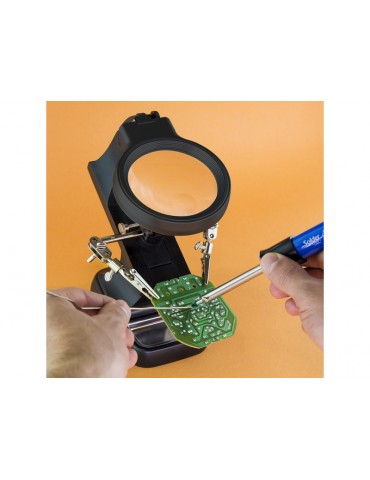 Modelcraft Helping Hands, LED Magnifier Workstation