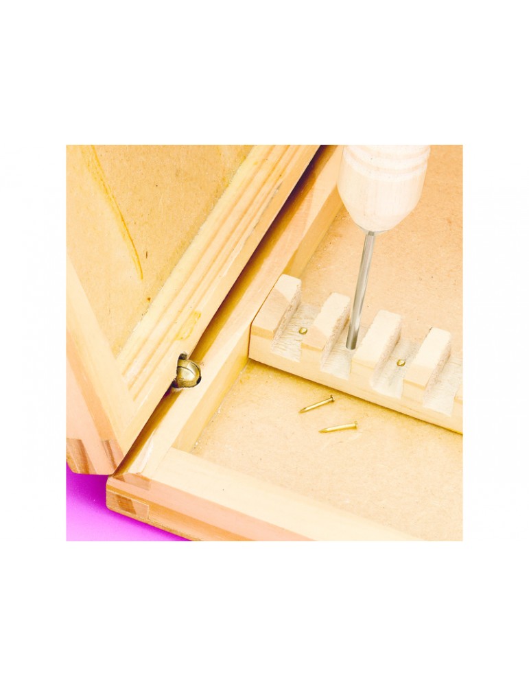 Modelcraft Pen Grip Pin Pusher with 100 Brass Pins 0.5x10mm