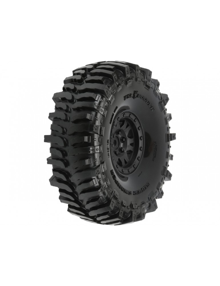 Pro-Line Wheels 1.9", Interco Bogger G8 Tires, Impulse H12 Black Wheel