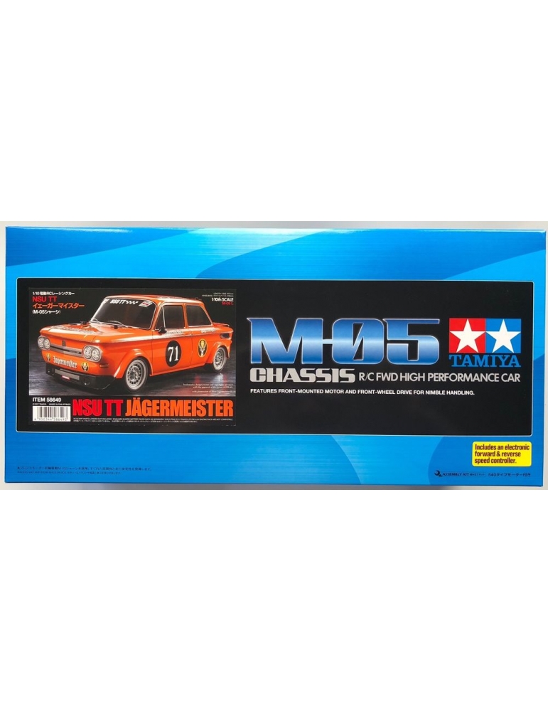 RC modelio rinkinys Tamiya NSU TT Jägermeister (58649) | cyborgshop.lt