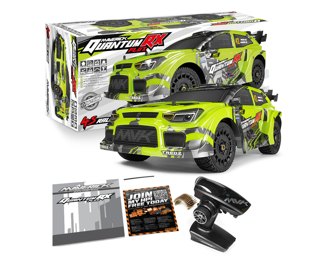 QuantumRX Flux 4S 1/8 4WD Rally Car - Blue | cyborgshop.lt